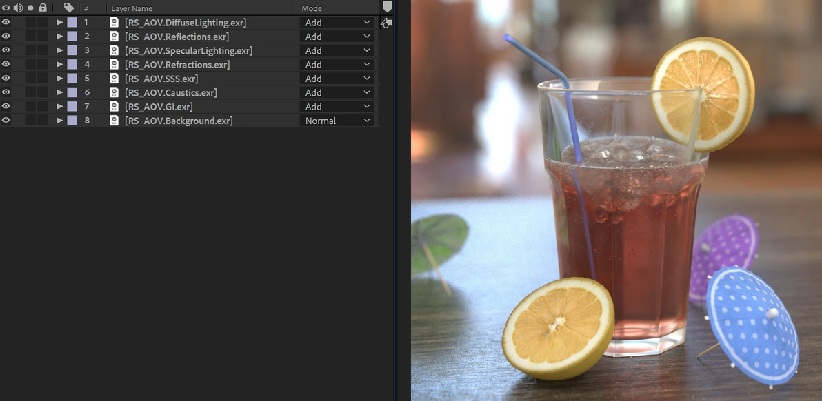 Redshift每日复习005-AOV多通道分层渲染 - 哔哩哔哩