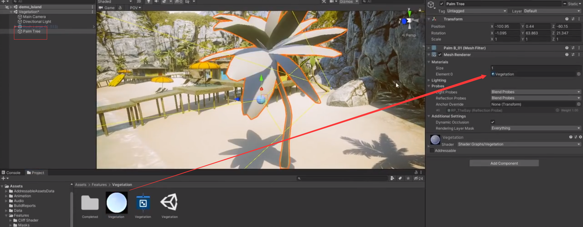Unity学习笔记 Vol 75 在urp中模拟风的效果(shader Graph 教程) 哔哩哔哩