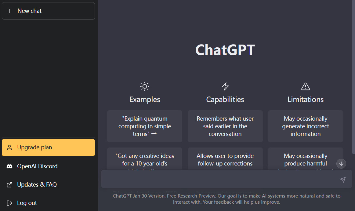 Chat GPT推出付费订阅计划，提供更快、更好的语言服务 - 哔哩哔哩
