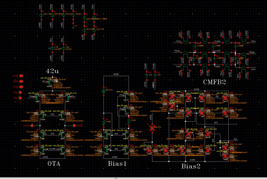 开关电容放大器及SC-CMFB(tsmc28nm工艺) - 哔哩哔哩