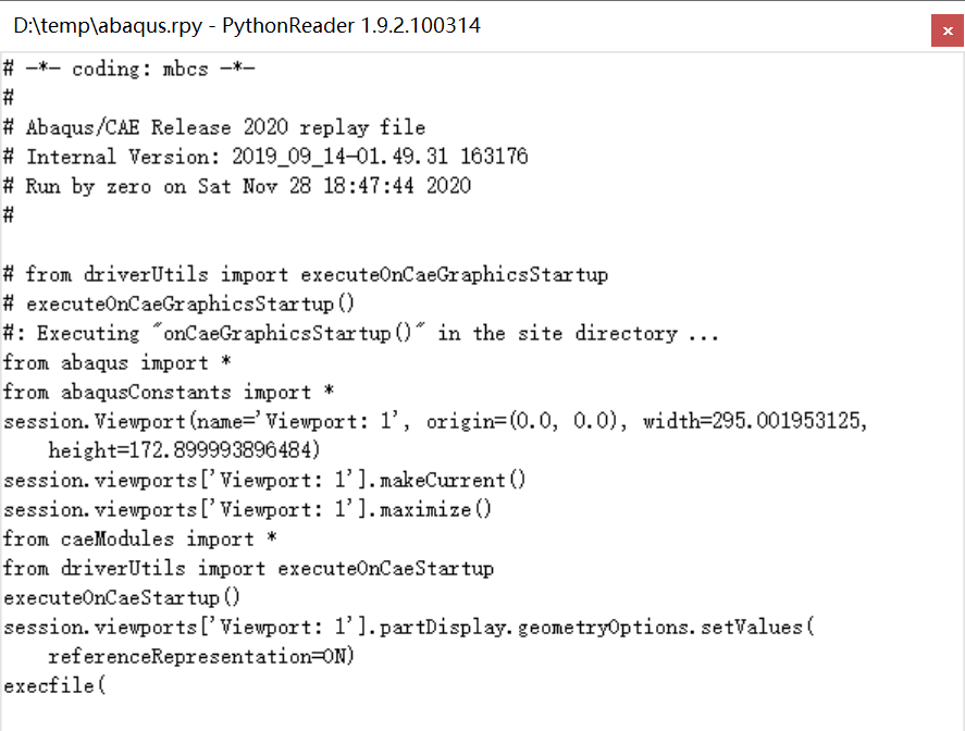 Abaqus Python脚本神器-PythonReader - 哔哩哔哩