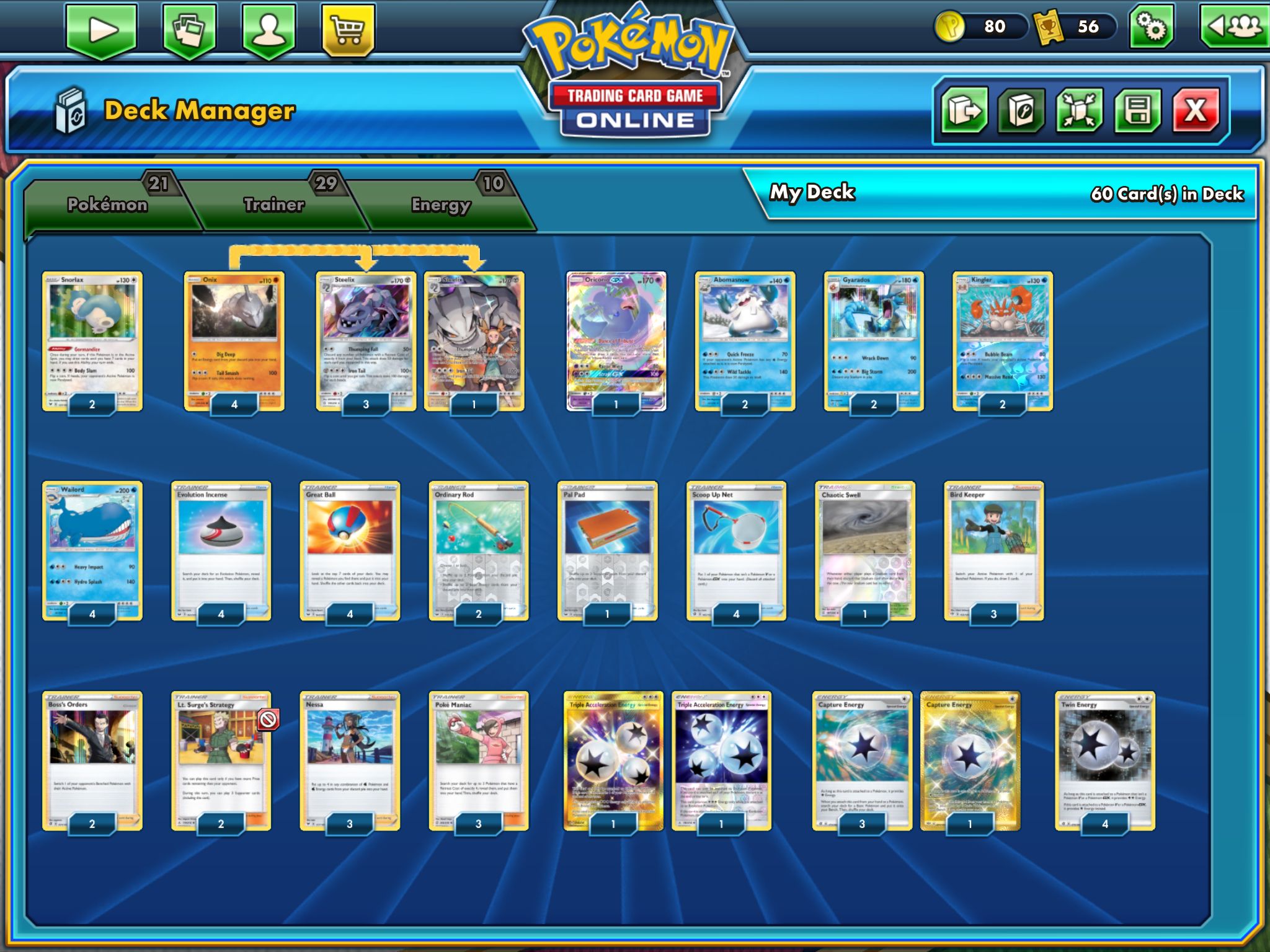 宝可梦卡牌 PTCGO 大钢蛇 卡组 - 哔哩哔哩