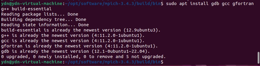 源代码编译测试mpich+mpifort，解决configure: error: The Fortran compiler gfortra - 哔哩哔哩