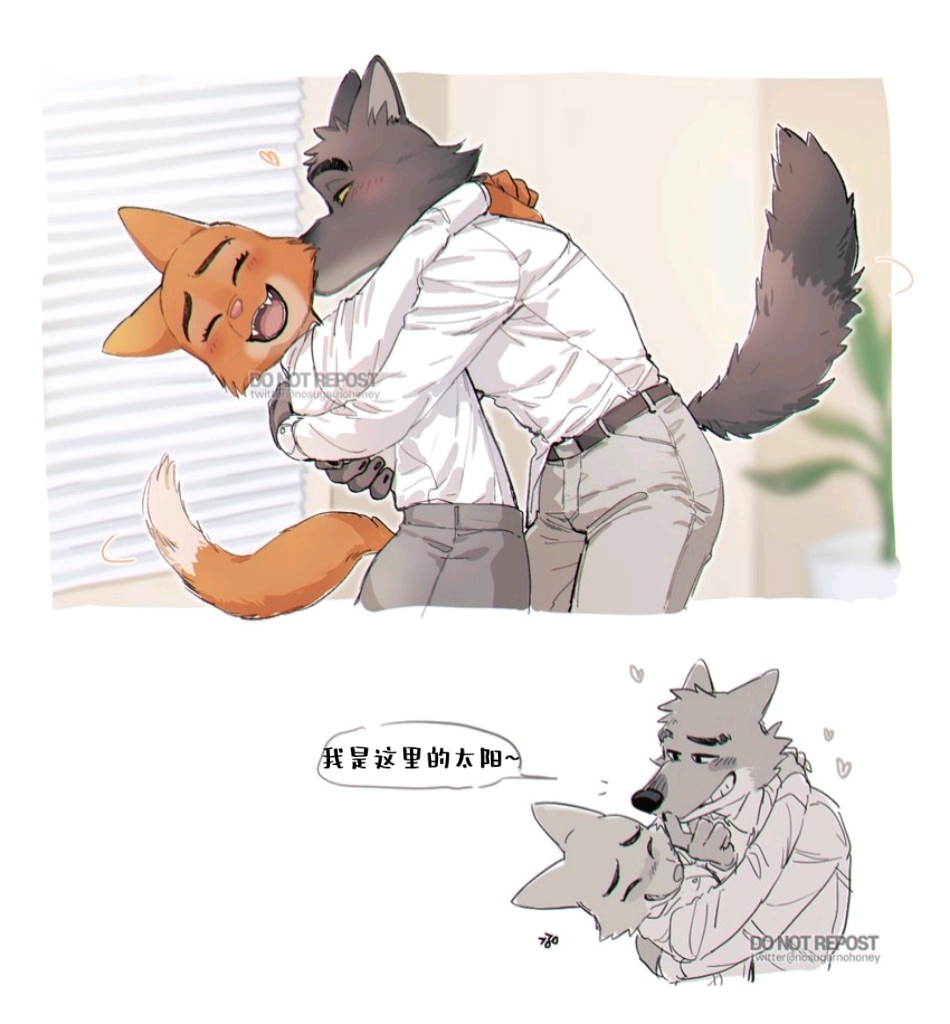 【转载】【坏蛋联盟】画家nosugarnohoney创作的一系列超美diane以及和mr Wolf的日常! 哔哩哔哩