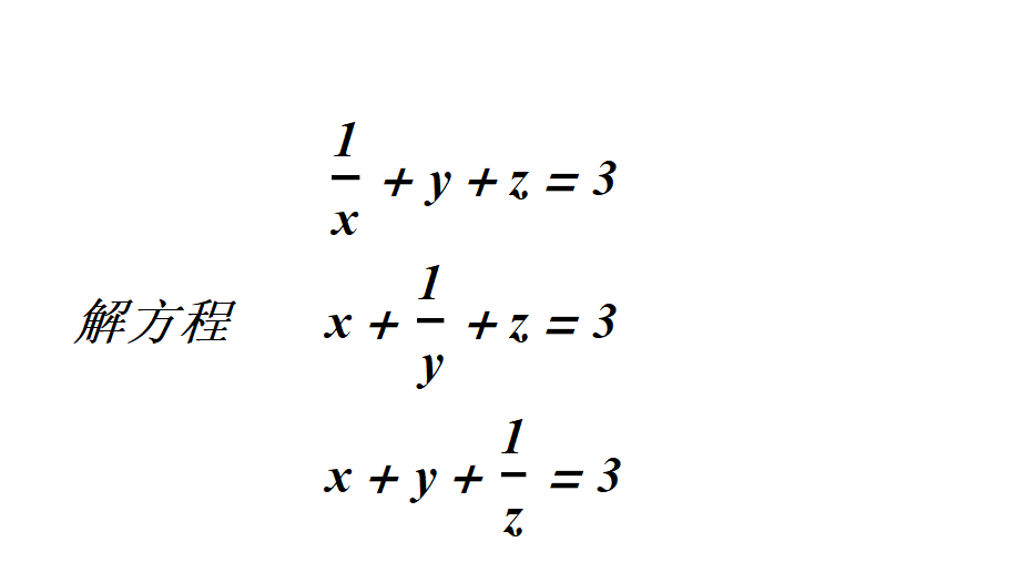  1 x Y Z 3 x 1 y Z 3 x Y 1 z 3 