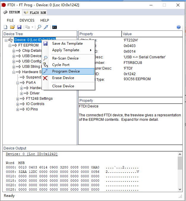 FT232H配置成232标准串口 - 哔哩哔哩