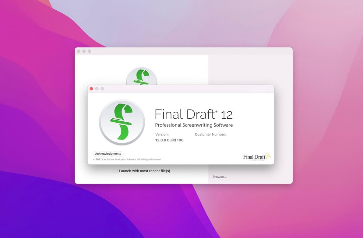 Final Draft 12 for Mac&win(专业剧本编辑器) 12.0.8 - 哔哩哔哩