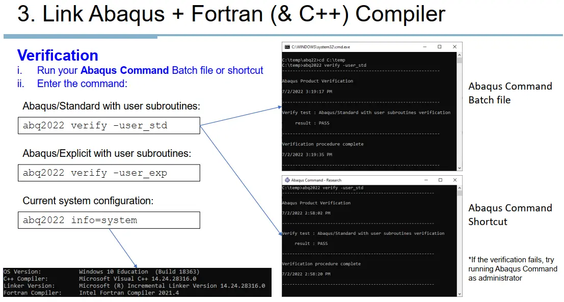 Abaqus2022 子程序关联教程 oneAPI & Visual Studio (非原创） - 哔哩哔哩