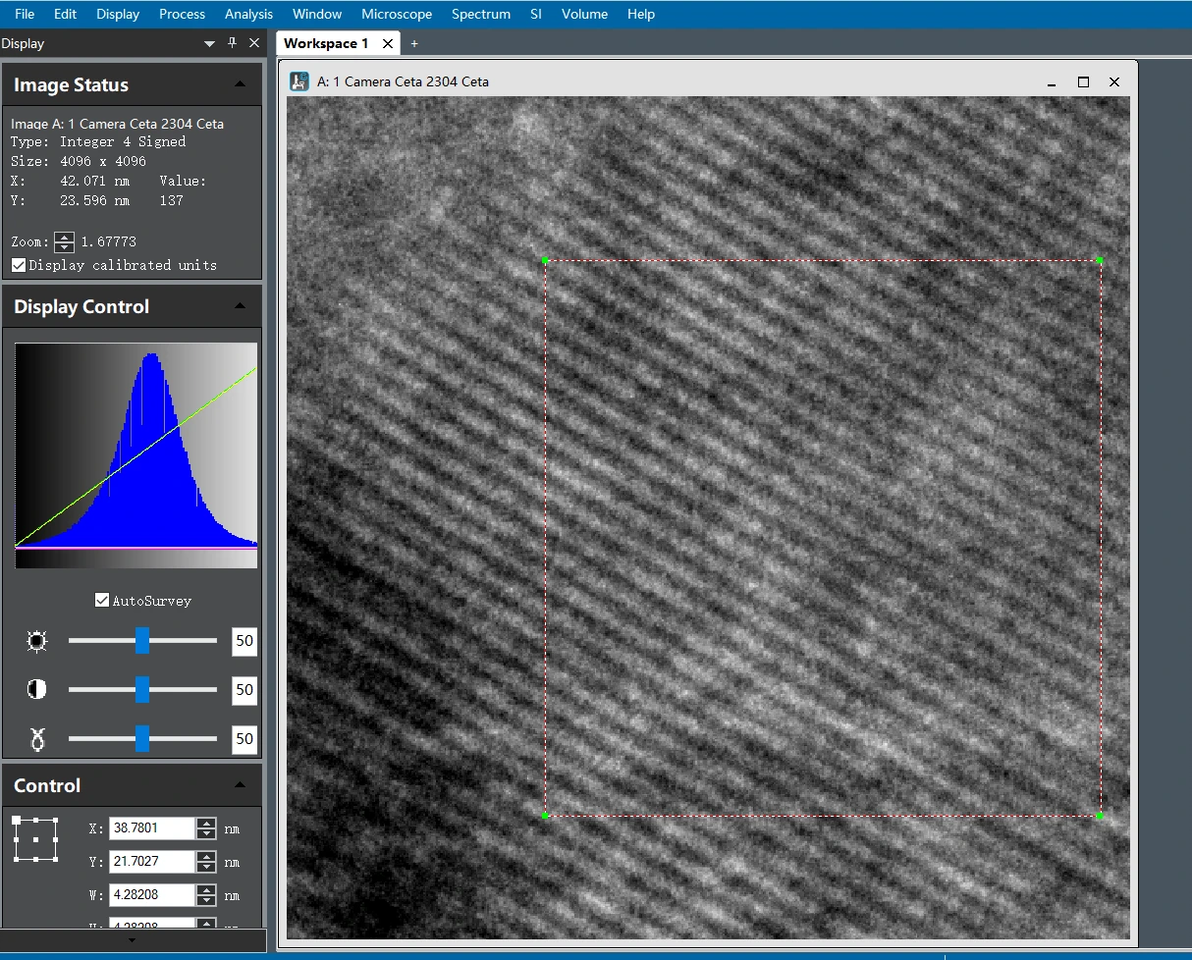 HRTEM晶格条纹间距测量——DigitalMicrograph（GMS） - 哔哩哔哩