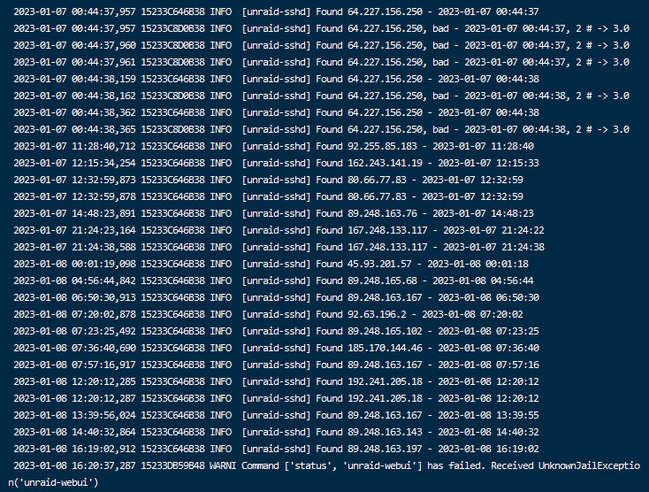 unraid安装docker版fail2ban防止SSH被暴力破解 - 哔哩哔哩