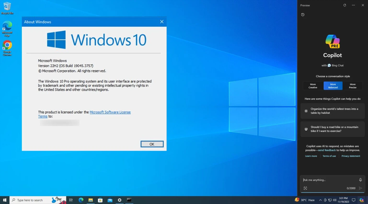 【最新】微软：如何在 Windows 10 上开启 Copilot AI 智能助手？(附详细教程及链接） - 哔哩哔哩