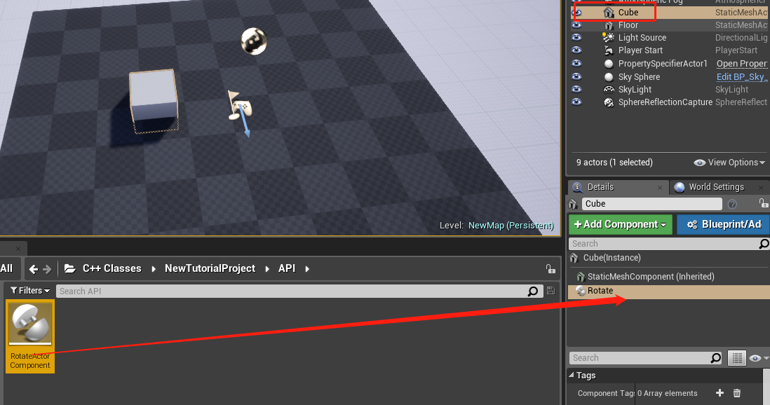 【UE4_C++】 使用UE4的API—— 使用FRotator旋转（Core/Math API） - 哔哩哔哩