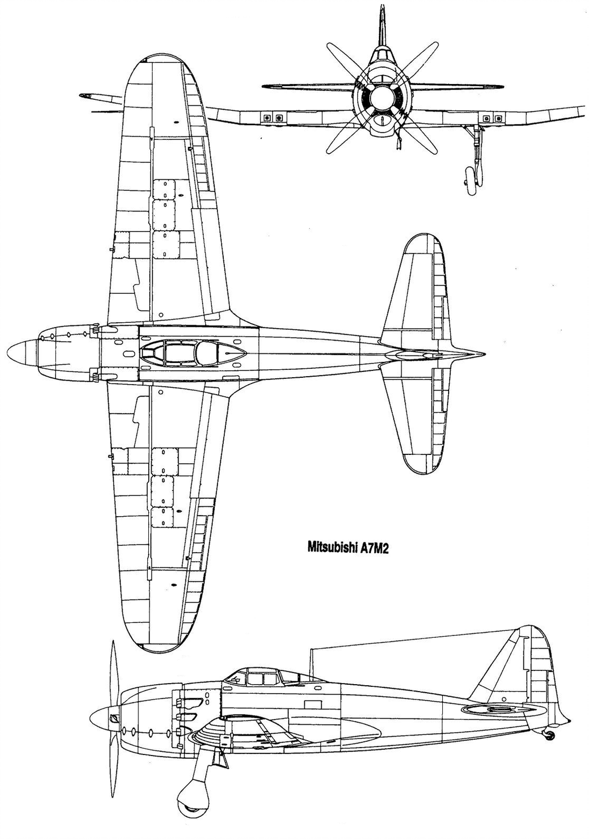 关于白龙完全体飞机的考据——A8M与J5N - 哔哩哔哩