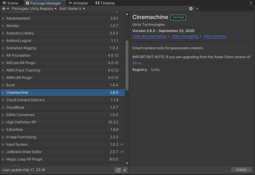 Unity知识记录--Cinemachine跟随移动 - 哔哩哔哩