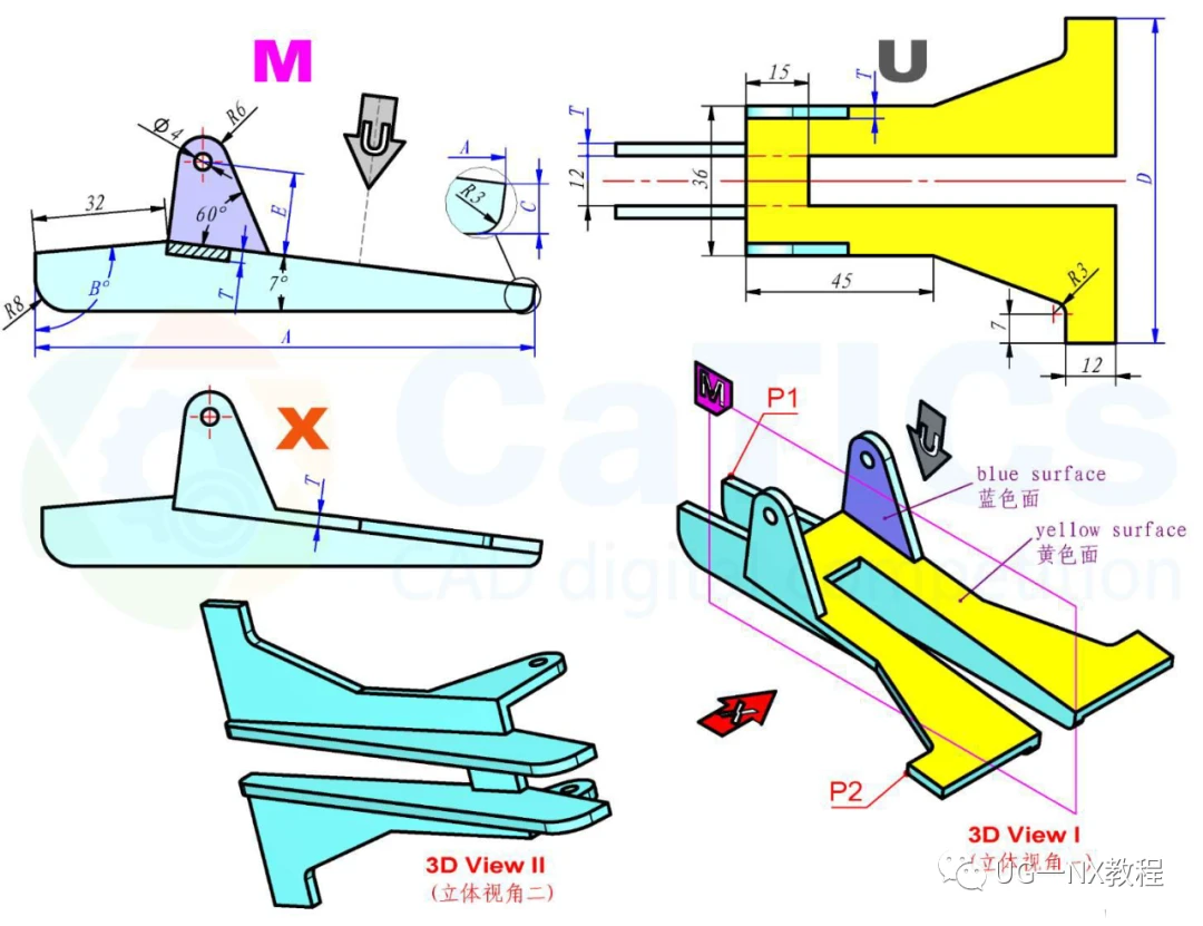 UG NX练习之大赛图合集来了，1-25届图纸分享 - 哔哩哔哩