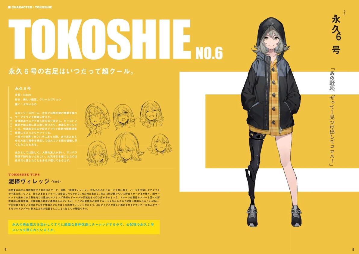 TOKOSHIE x BULLET 设定资料集 3 - 哔哩哔哩