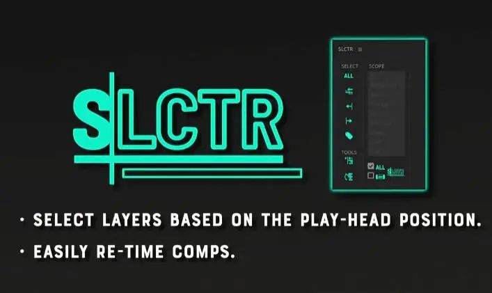AE时间线图层类型快速选择管理工具 SLCTR V1.0+使用教程 - 哔哩哔哩