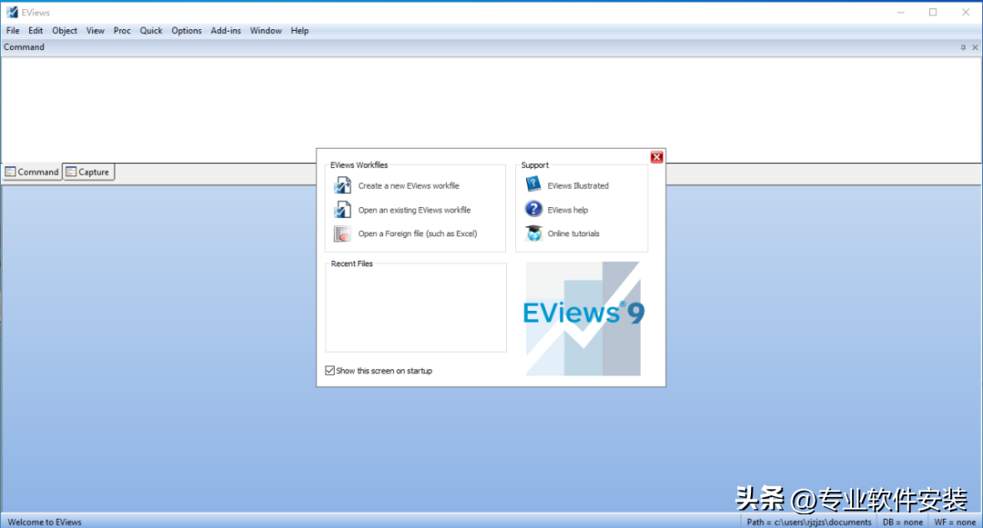 EViews 9.0软件安装包下载及安装教程 - 哔哩哔哩