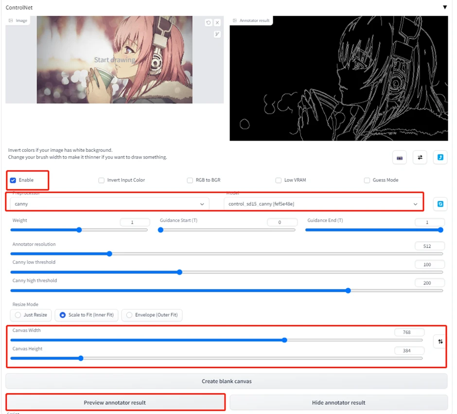 AI绘画超强功能ControlNet使用教程-Canny篇 - 哔哩哔哩