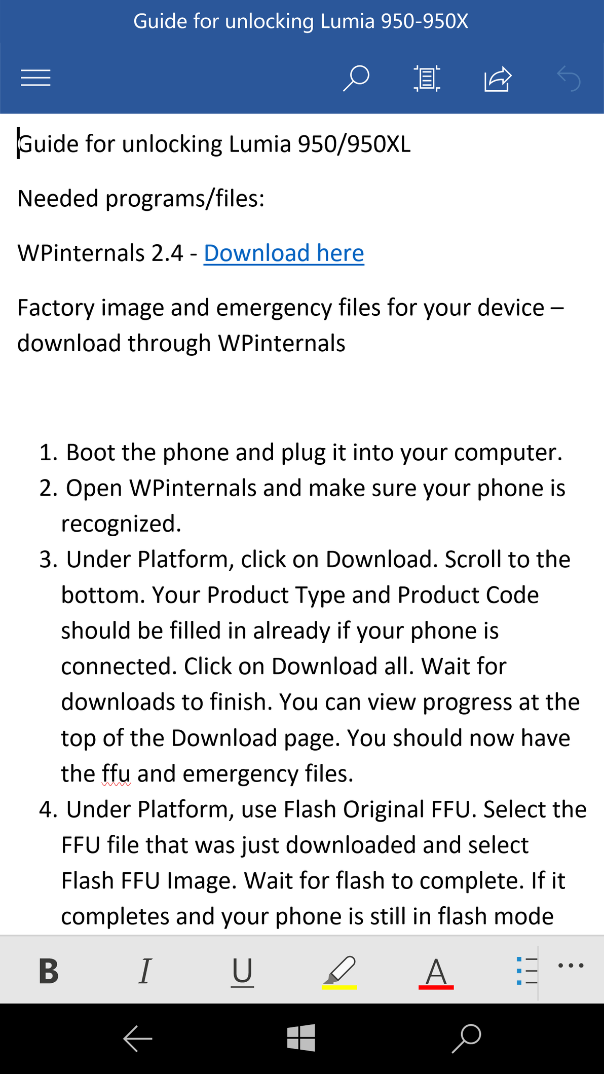 Lumia 950/XL 刷win10教程第一步-解锁 - 哔哩哔哩