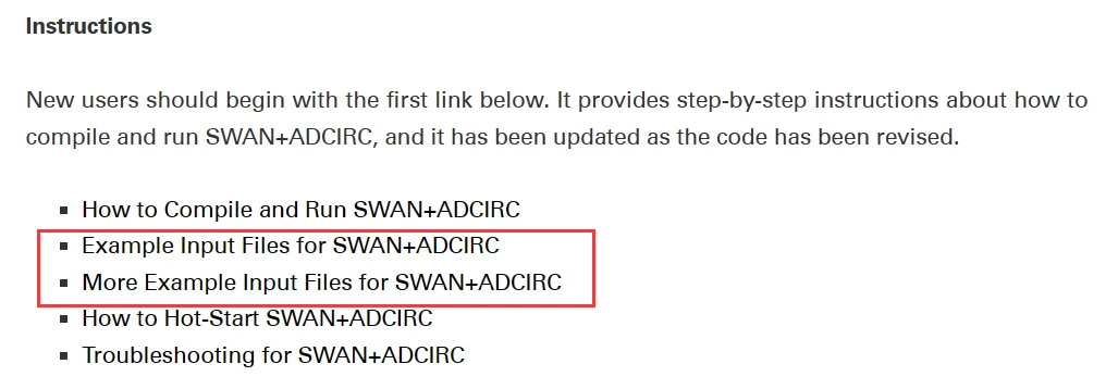 ADCIRC+SWAN学习笔记（二）官网算例测试 - 哔哩哔哩