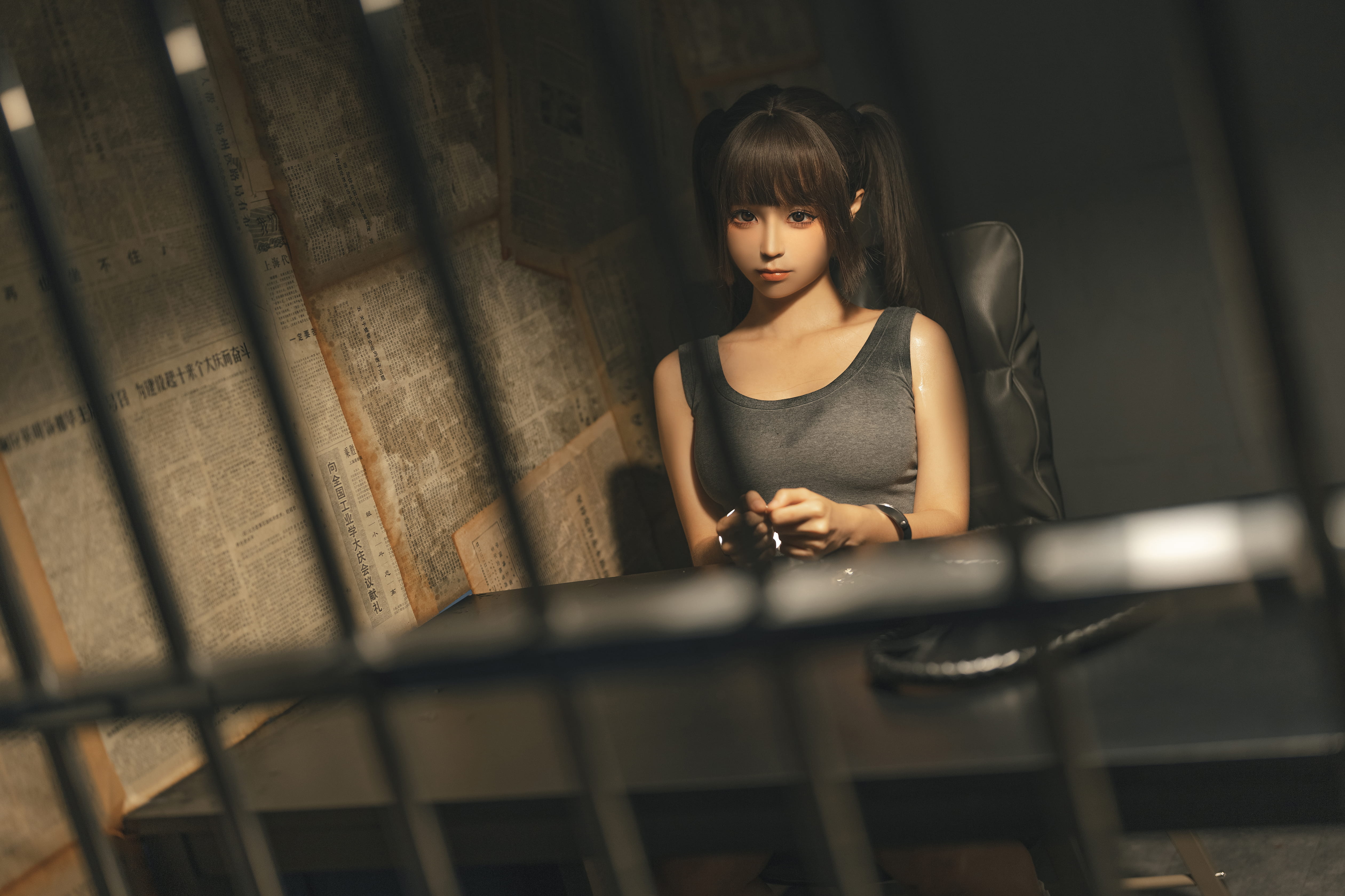 《cosplay》蠢沫沫 审讯 哔哩哔哩