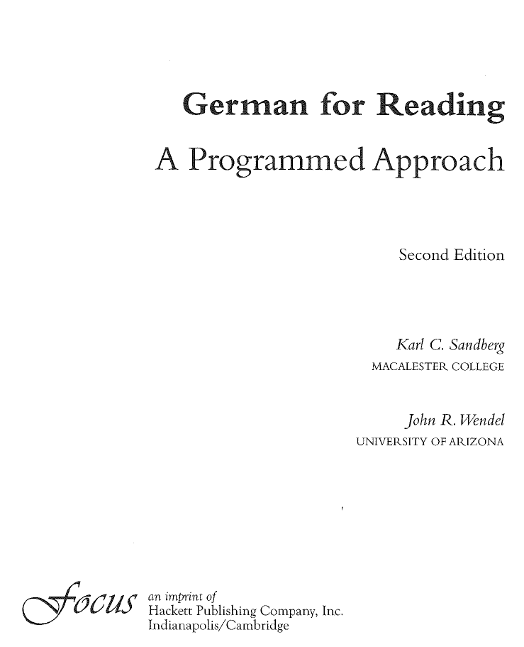 如何阅读德文——German for Reading学习记录 - 哔哩哔哩