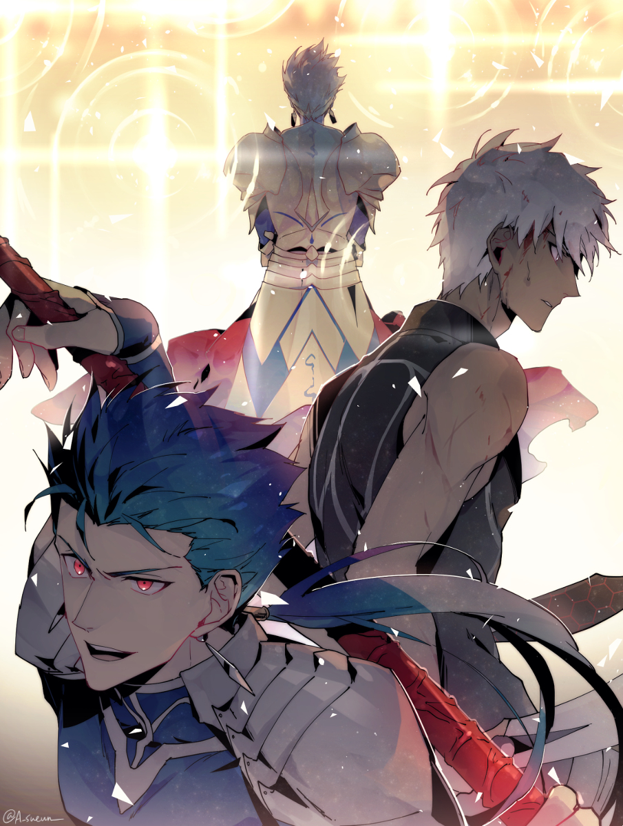 【壁纸/图集/FSN】男性角色：金闪闪 / Lancer / 红A / 卫宫士郎 / 麻婆 及其他 - 哔哩哔哩