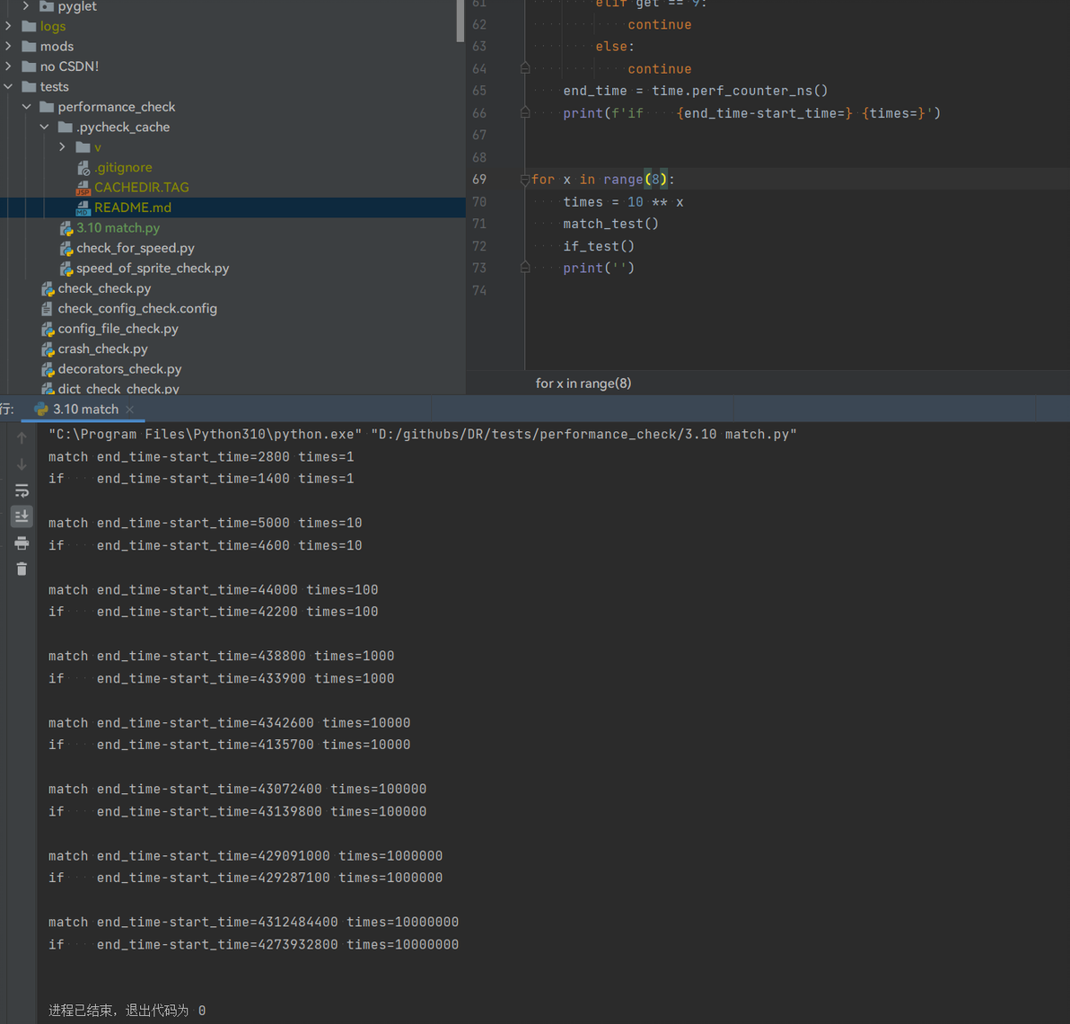 关于Python3.10新的match&case的效率研究（不完善） - 哔哩哔哩
