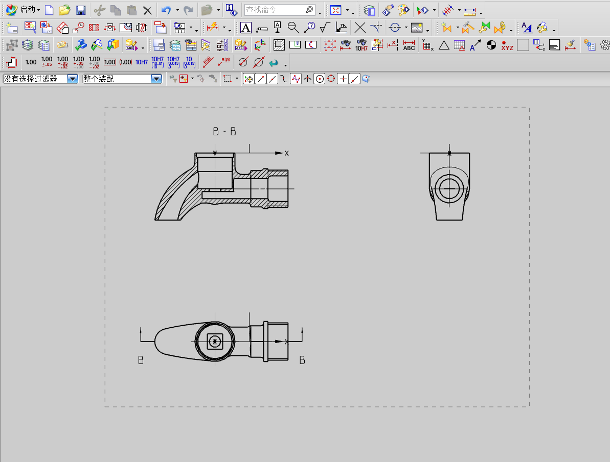 UG三维实体转cad二维图教程 - 哔哩哔哩