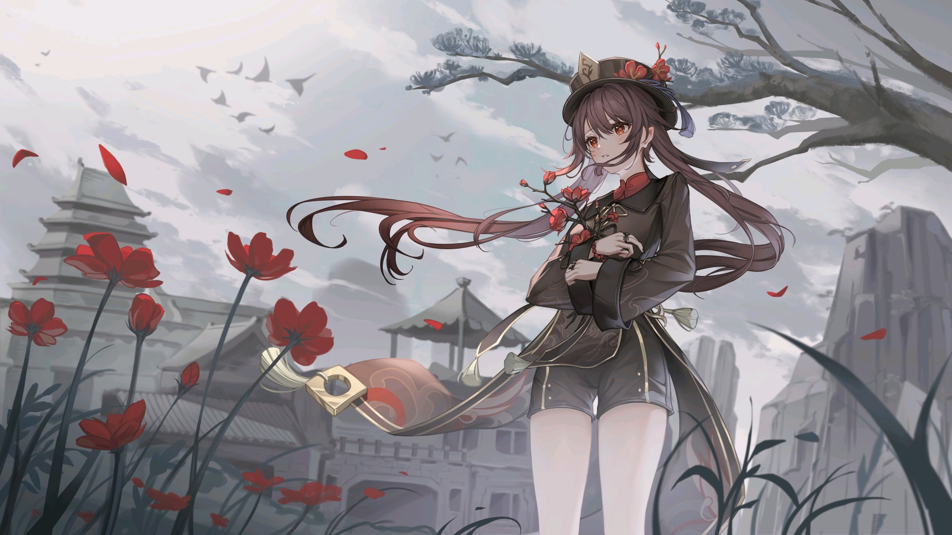 【稀缺资源】原神《胡桃》壁纸66张 哔哩哔哩