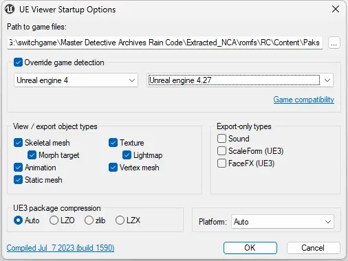 Switch游戏《超侦探事件簿 雾雨谜宫》UE4解包笔记 - 哔哩哔哩