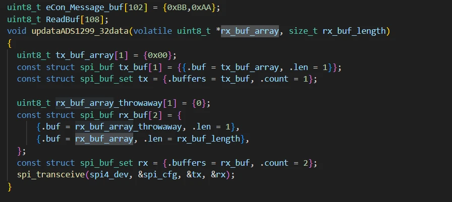 nRF5340学习笔记（七）外设综合应用篇SPI+CDC_UART,读取ADS1299多通道高速串行传输。 - 哔哩哔哩