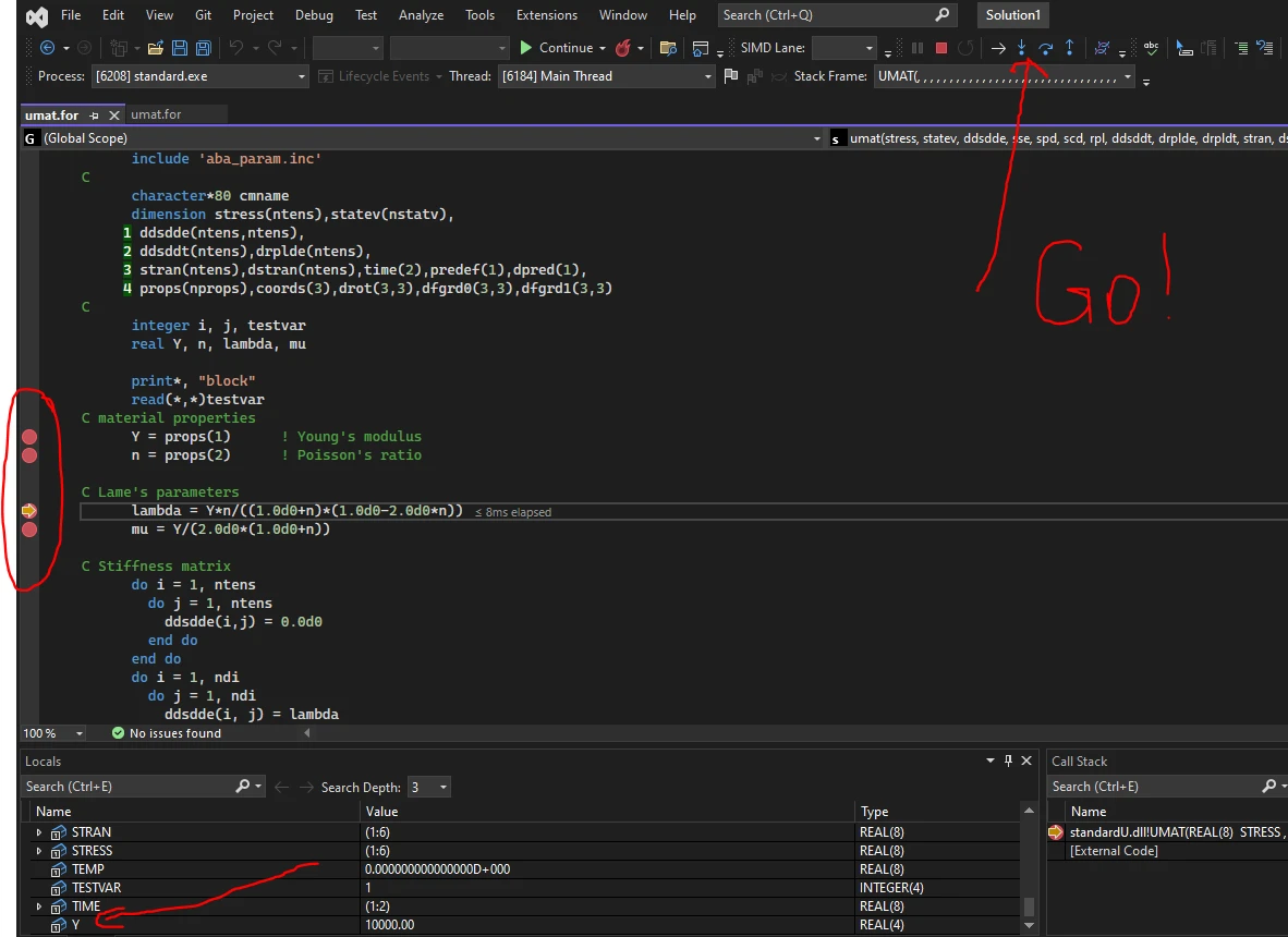 Win + Linux ABAQUS UMAT / DEBUG - 哔哩哔哩