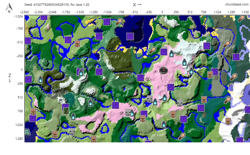 Minecraft：分享几个出生在大型樱花林的种子 - 哔哩哔哩