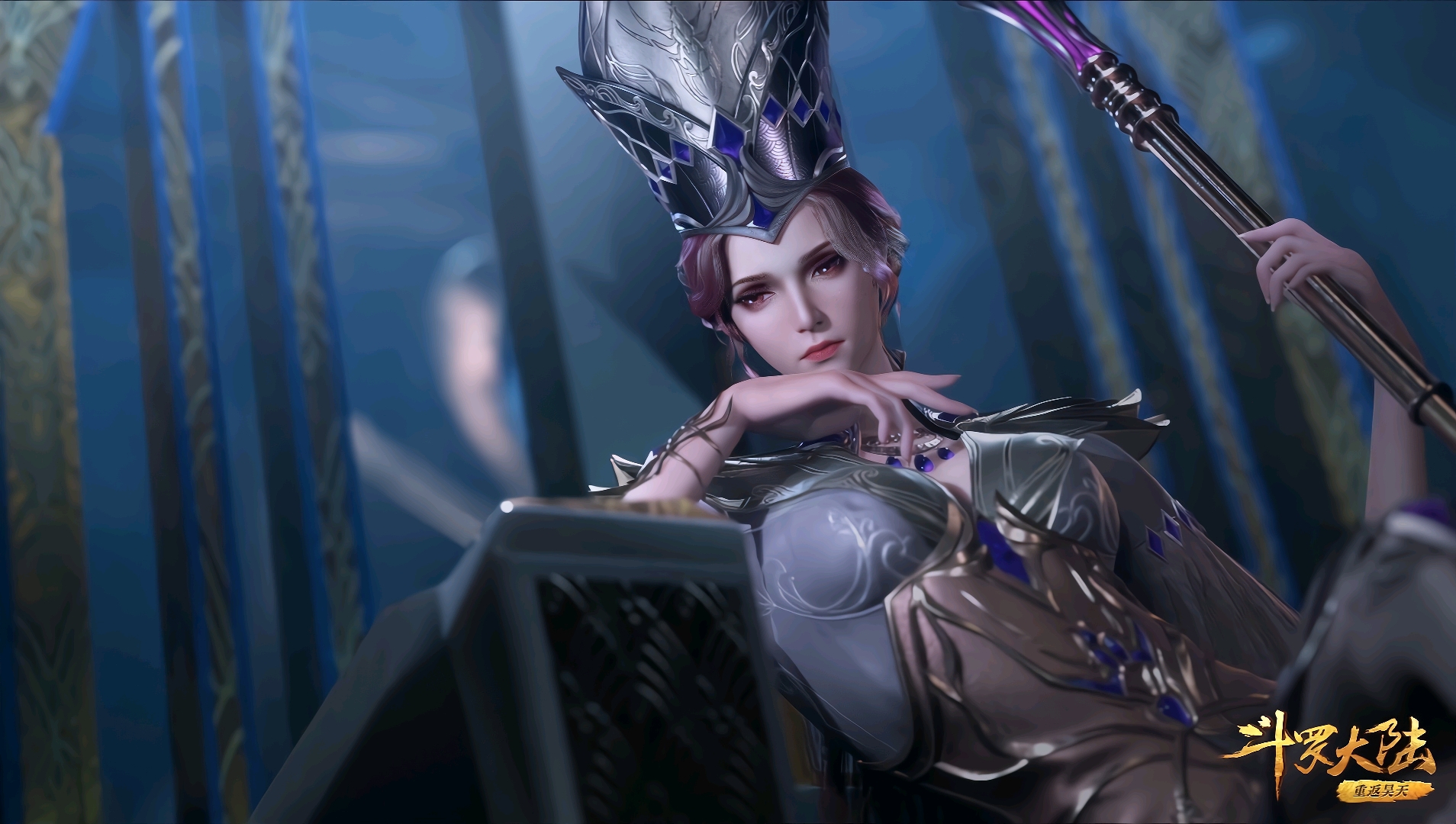 《斗罗大陆》少女/比比东/4k超清/电脑壁纸/手机壁纸/无水印 - 哔哩哔哩