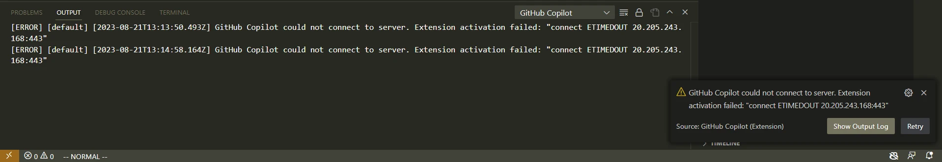 Connect Etimedout，无法使用 Github Copilot 的问题解决方案 哔哩哔哩 