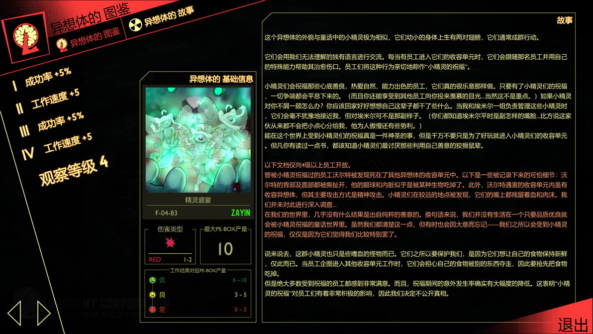 【脑叶公司】F-04-83 精灵盛宴 - 哔哩哔哩