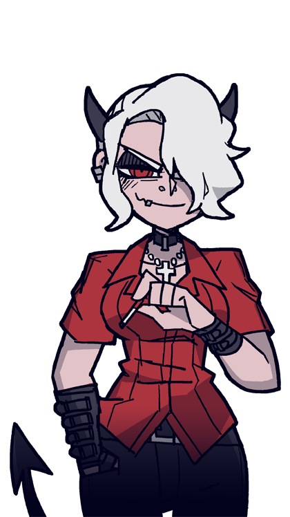 【Helltaker】作者游戏立绘 - 哔哩哔哩