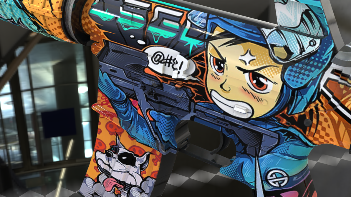 二次元浓度拉满！CSGO二号玩家皮肤鉴赏 - 哔哩哔哩