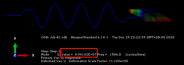 Abaqus-弹簧和质量块系统的自振分析1（用变形体来模拟质量块） - 哔哩哔哩