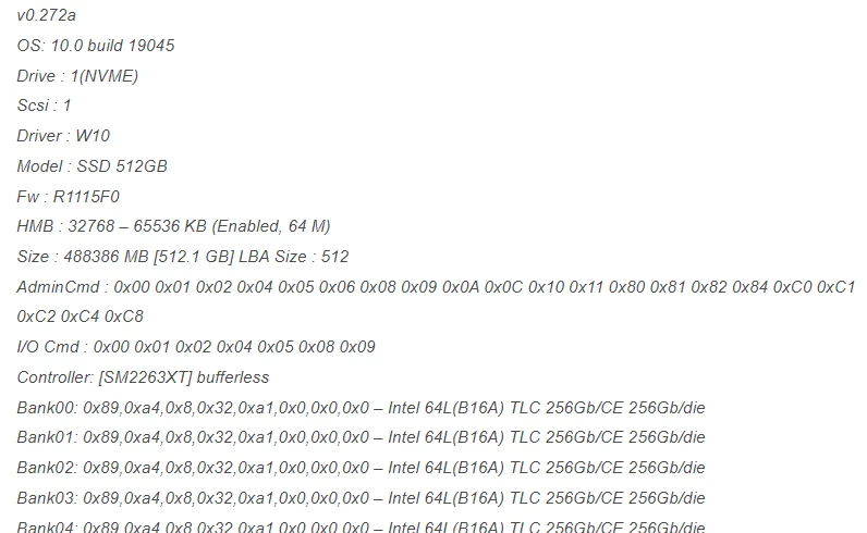 SM2263XT量产工具直连电脑主板开卡，唯进WEIJINTO 512GB SSD量产修复小记 - 哔哩哔哩