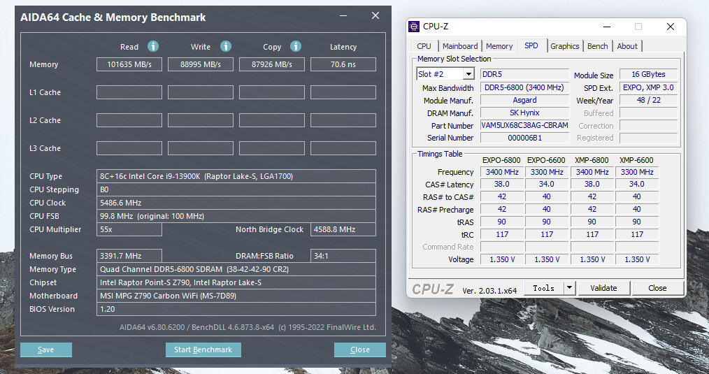 开箱实测｜阿斯加特 DDR5 6800 16Gx2 海力士A-die颗粒，高频RGB电竞内存 - 哔哩哔哩