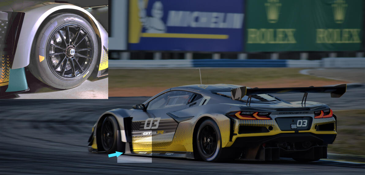 【GT3】科尔维特C8 Z06 GT3.R都有哪些升级？ - 哔哩哔哩