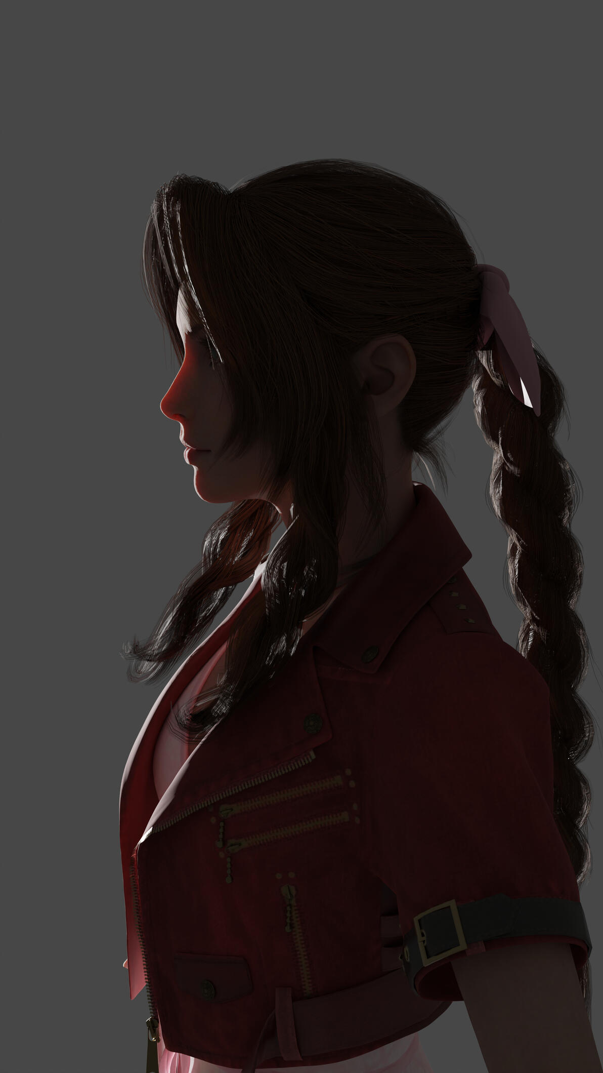 [blender] FF7re 爱丽丝简单渲染图(4K) - 哔哩哔哩