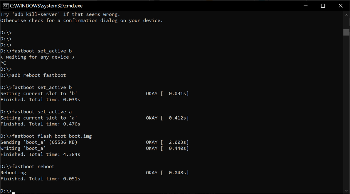 [已解决]Pixel 4刷入Magisk在fastboot模式下找不到设备 和如何救砖 - 哔哩哔哩