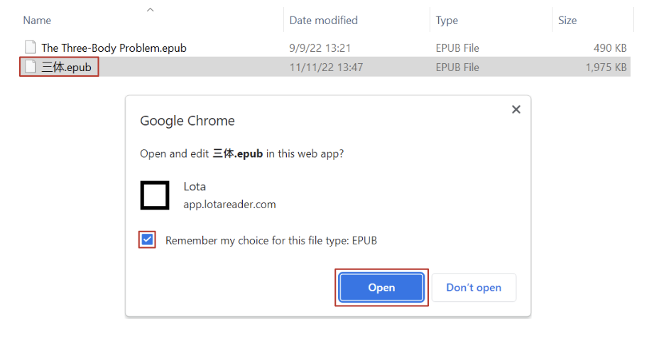 如何将 Lota 设置为默认 ePub 阅读器? - 哔哩哔哩