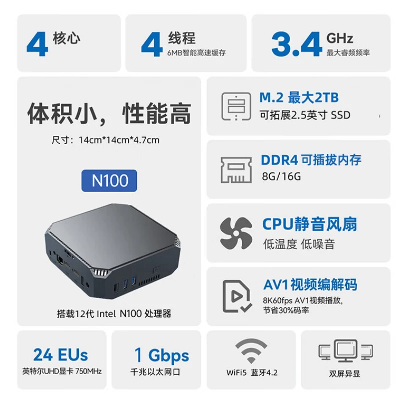 【mini主机入门】——常见N100迷你主机盘点 - 哔哩哔哩