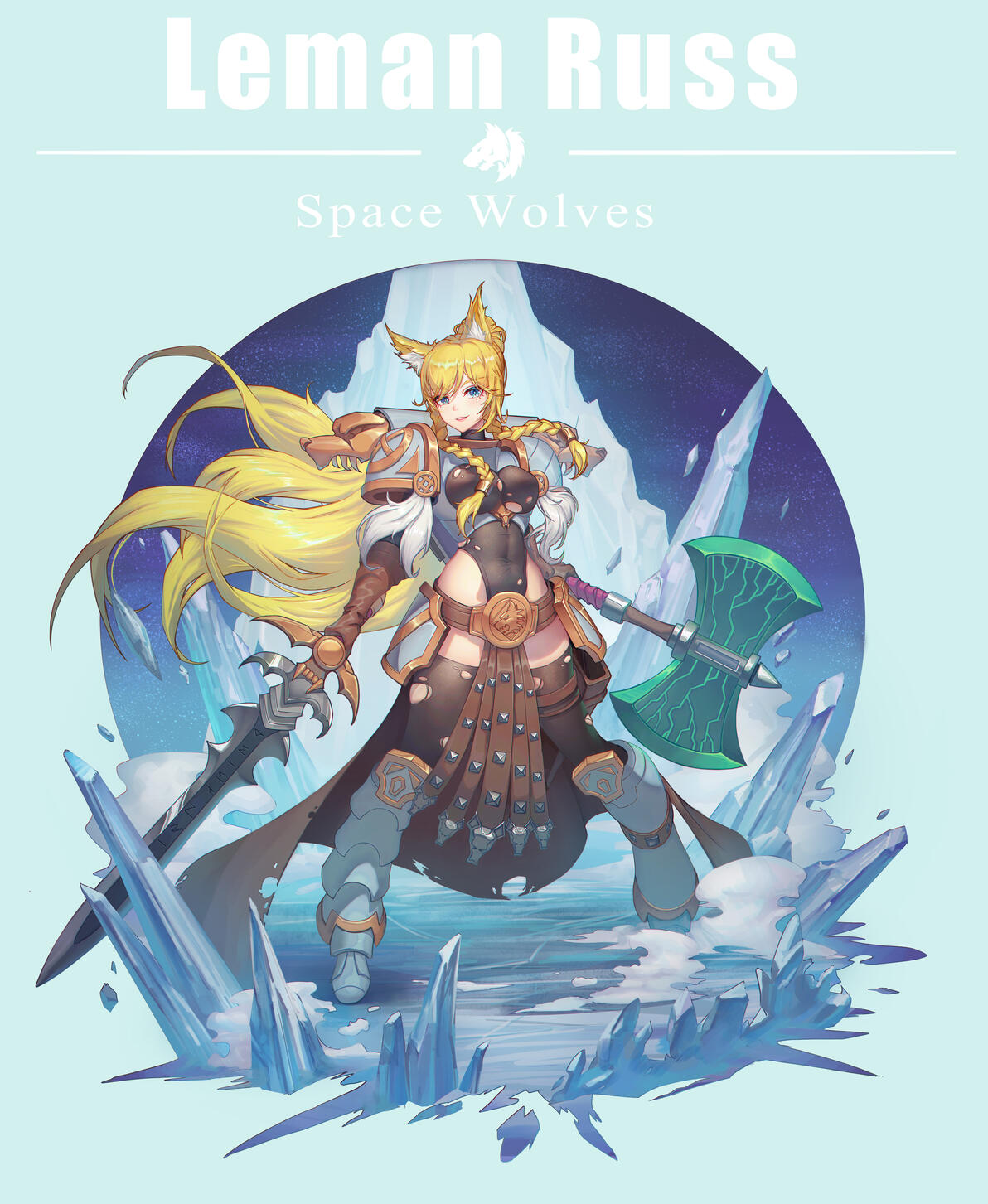 【战锤40K】太空野狼·“断手”比约恩 - 哔哩哔哩