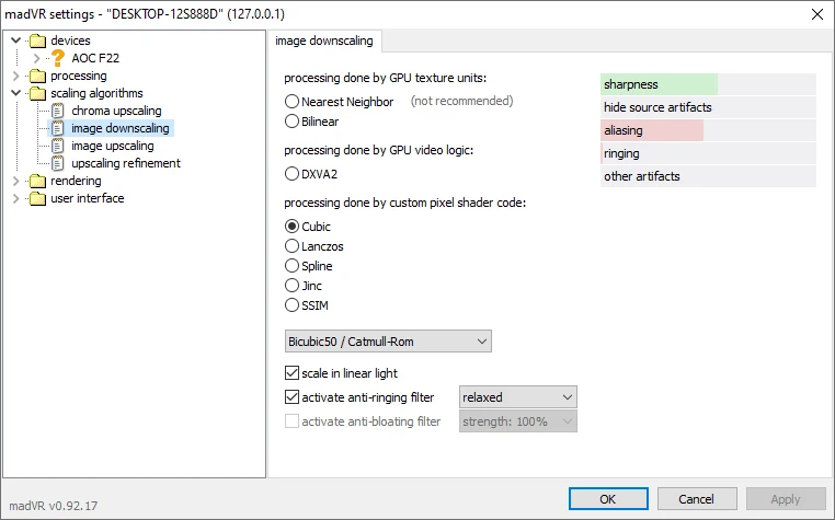 基于 MPC-HC 和 madVR 的播放器配置入门 - 哔哩哔哩